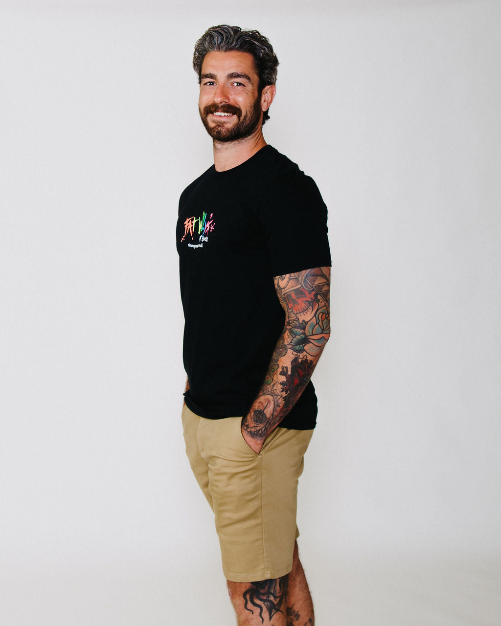 Adult Tee Black – Fat Willy's Surf Shack